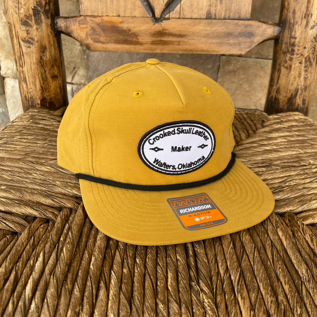 Maker's Mark Hat - Mustard – Crooked Skull Leather